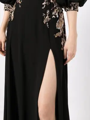 SAIID KOBEISY Sequin-embellished Long Dress