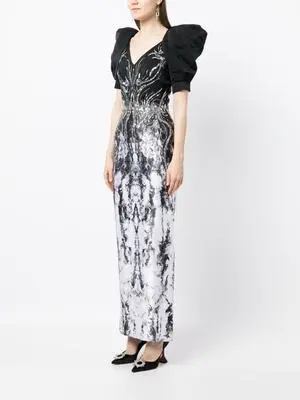SAIID KOBEISY Sequin-embellished Gown