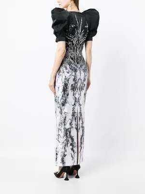 SAIID KOBEISY Sequin-embellished Gown