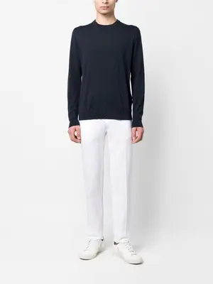 Incotex Straight-leg Linen-cotton Trousers