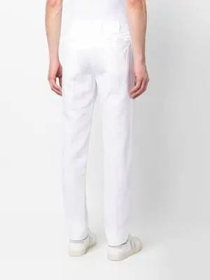 Incotex Straight-leg Linen-cotton Trousers