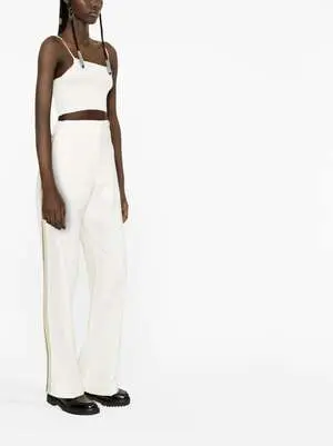 Palm Angels Side-stripe Trousers - White