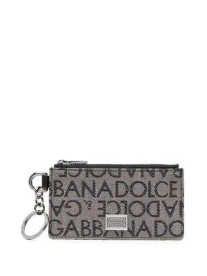 Dolce & Gabbana Keyring-attachment Monogram-pattern Wallet