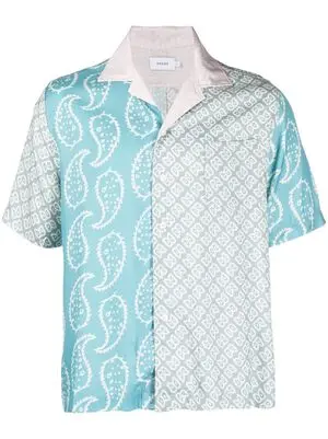 Rhude Bandana-print Short-sleeved Shirt - Blue