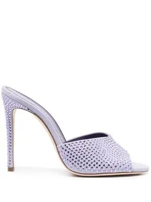 Paris Texas 110mm Crystal Embellished Leather Sandals