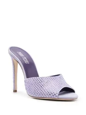 Paris Texas 110mm Crystal Embellished Leather Sandals