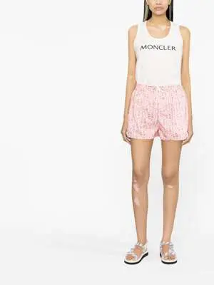 Moncler Logo-print Shorts - Pink