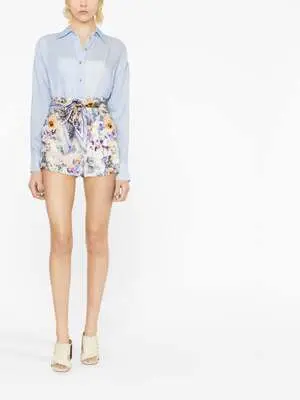 Zimmermann Tama Long-sleeve Ramie Shirt