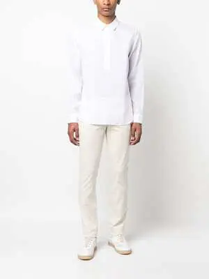 Orlebar Brown Long-sleeve Polo Shirt - White