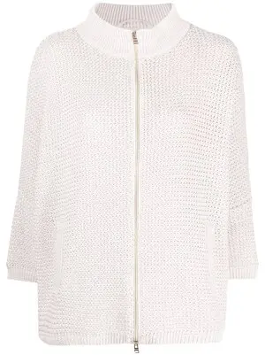 Herno High-neck Knitted Cardigan