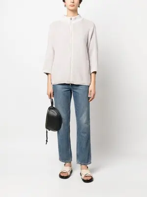 Herno High-neck Knitted Cardigan