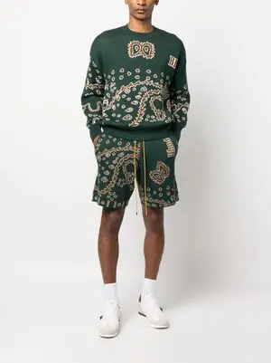 Rhude Intarsia-knit Jumper - Green