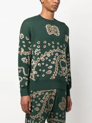Rhude Intarsia-knit Jumper - Green