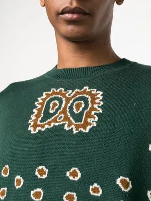 Rhude Intarsia-knit Jumper - Green