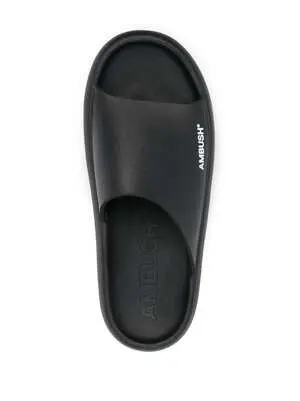 AMBUSH Logo-print Slide Sandals - Black