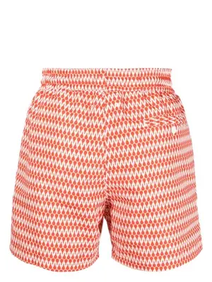 Frescobol Carioca Raquete Print Swim Shorts