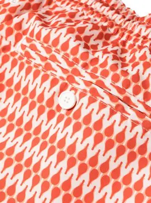 Frescobol Carioca Raquete Print Swim Shorts