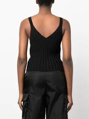 Helmut Lang Angela V-neck Knitted Top