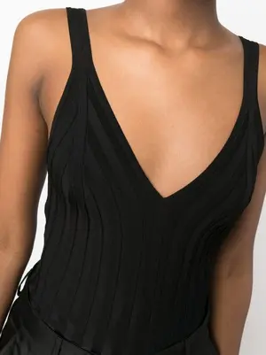 Helmut Lang Angela V-neck Knitted Top