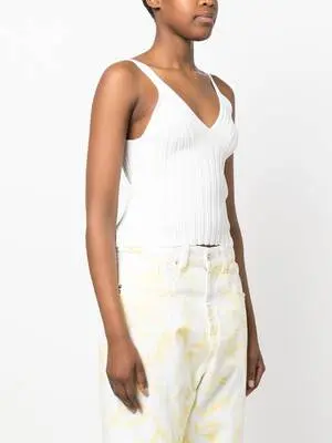 Helmut Lang Angela V-neck Knitted Top