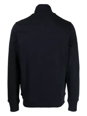 Paul Smith High-neck Zip-up Sweatshirt - Blue