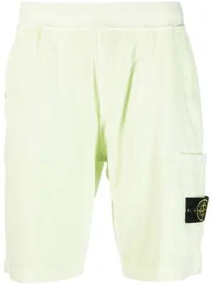 Stone Island Compass-motif Cotton Shorts