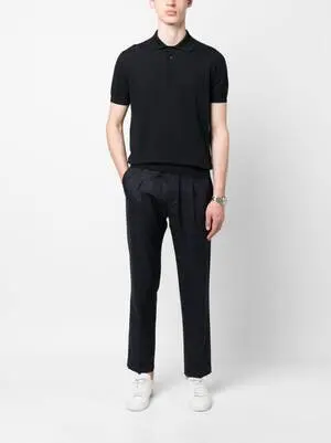 Malo Fine-knit Cotton Polo Shirt