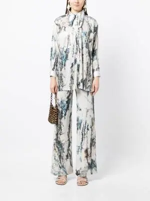 SAIID KOBEISY Sequin Embellished Pants