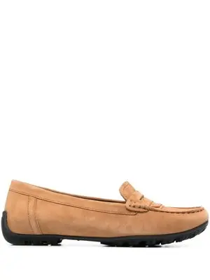 Geox Panelled-design Suede Loafers