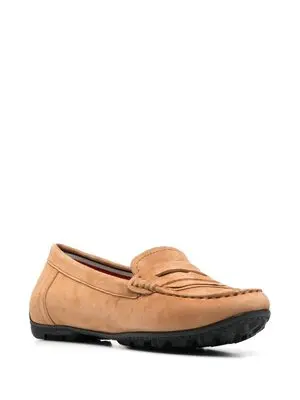 Geox Panelled-design Suede Loafers