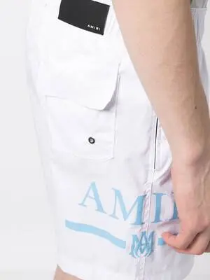 Amiri Logo Print Track Shorts