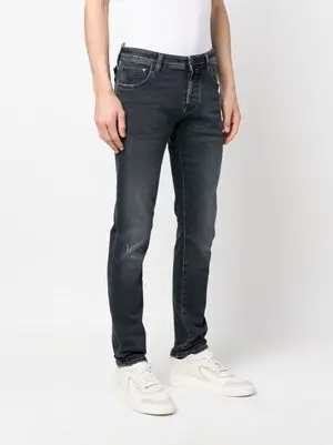 Jacob Cohen Slim-fit Dark Wash Denim Jeans - Blue