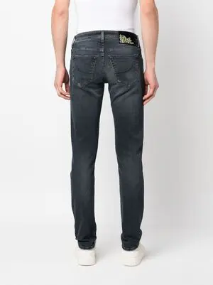 Jacob Cohen Slim-fit Dark Wash Denim Jeans - Blue