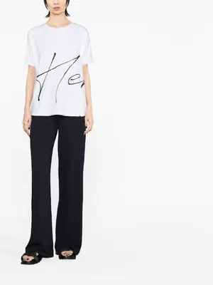 Herno Crew-neck Logo-print T-shirt