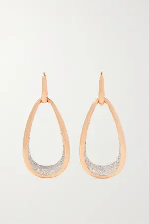 Pomellato Fantina 18-karat Rose Diamond Earrings - Gold