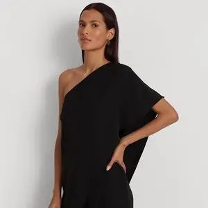 Ralph Lauren Ralph Lauren Cape Georgette Jumpsuit Black