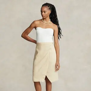Ralph Lauren Linen Wrap Skirt