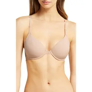 Natori Underwire Front Close Contour Bra - Rose/white