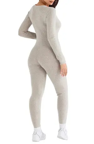 House Of Cb Tiggy Ribbed Lounge Jumpsuit