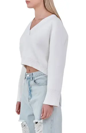 GREY LAB V-neck Crop Sweater