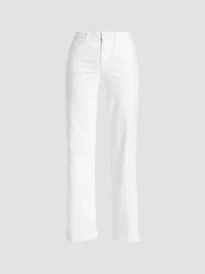 L'Agence Clayton High-rise Wide-leg. Jeans Blanc