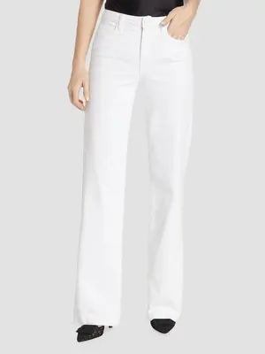 L'Agence Clayton High-rise Wide-leg. Jeans - Blanc