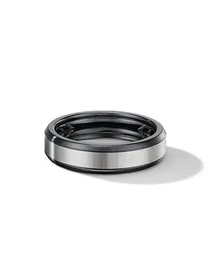 David Yurman Beveled Band Ring - Titanium