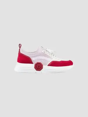 Stefano Ricci Calfskin Leather Sneakers - Red