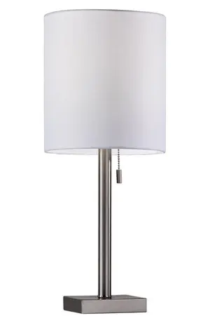 ADESSO Liam Table Lamp - Brushed Steel