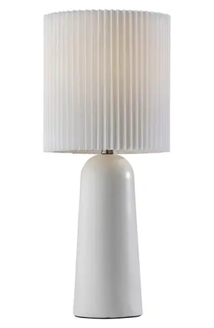 ADESSO Callie Table Lamp White Ceramic