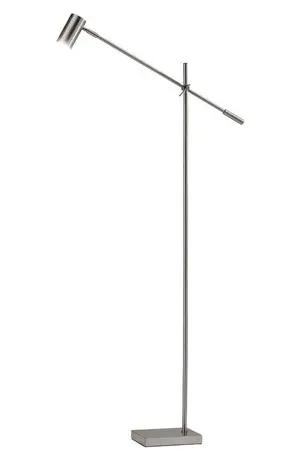 ADESSO Collette Led Floor Lamp - Brushed Steel