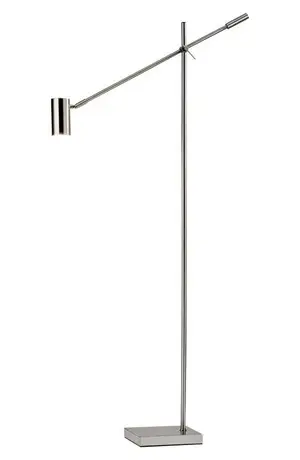 ADESSO Collette Led Floor Lamp - Brushed Steel