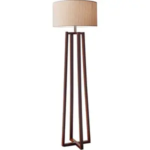 ADESSO Quinn Floor Lamp - Walnut Birch
