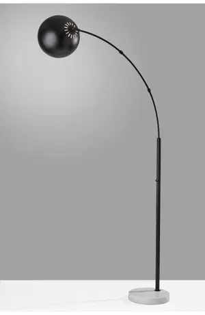 ADESSO Astoria Arc Floor Lamp - Black